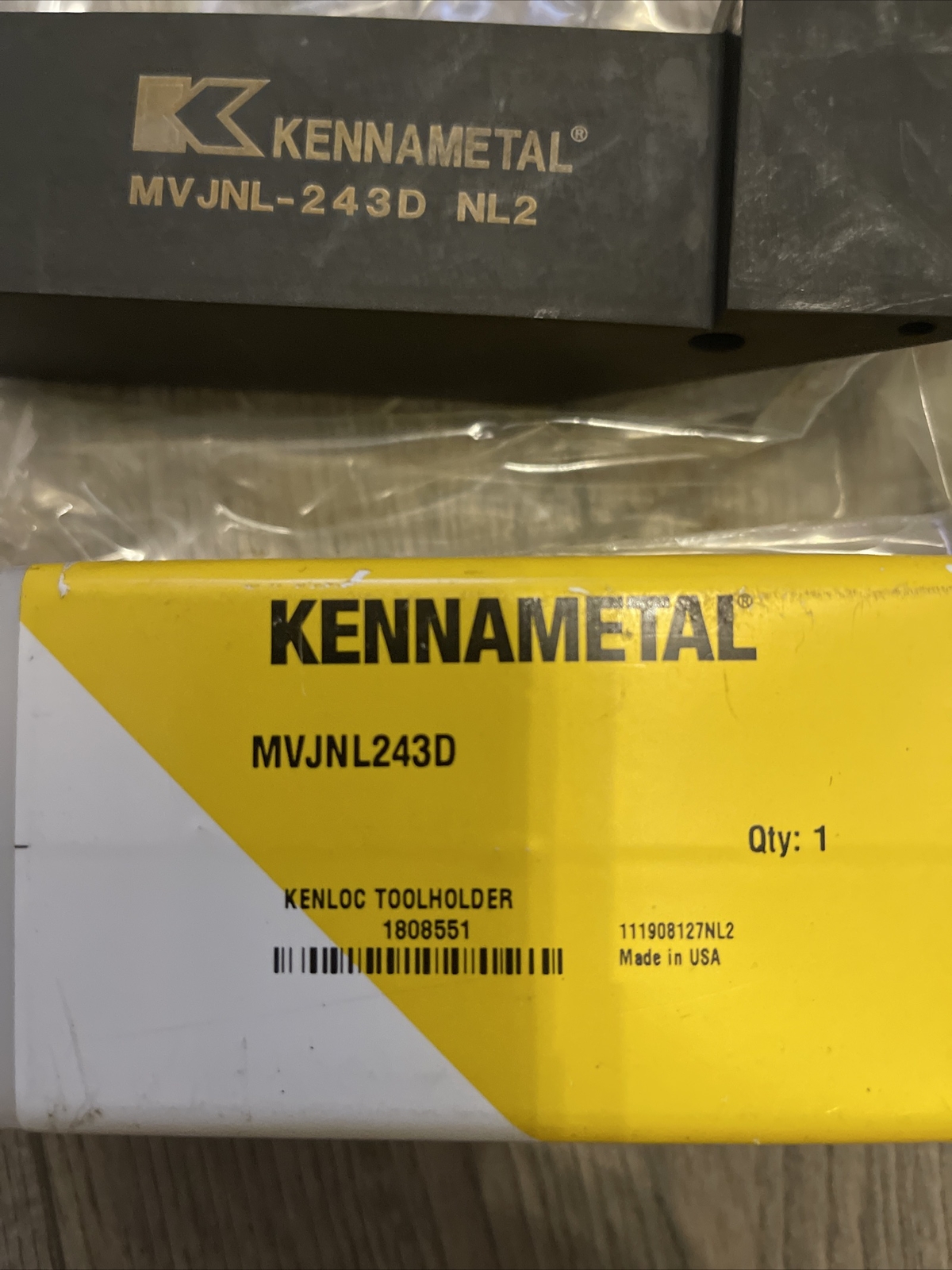 Kennametal MVJNL-243D Kenloc Shank Indexable Turning Lathe Tool Holder ...