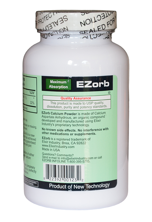 EZorb Calcium (3 Powder) Absorbs 92%, Bone Spurs Osteoporosis Arthritis ...