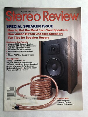 VTG Stereo Review Music Magazine August 1983 Special Speaker Issue | eBay