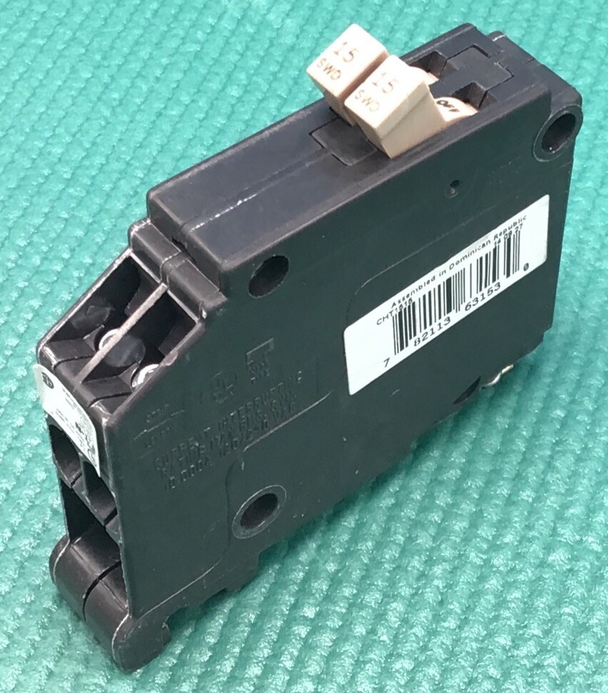 Lot of 10 New Circuit Breakers Eaton Cutler Hammer CHT1515 15/15 Amp 1 ...