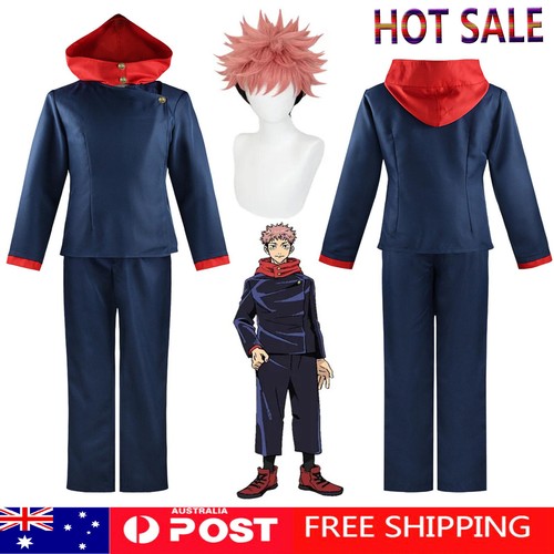 Anime Jujutsu Kaisen Itadori Yuji Cosplay Costume School Uniform ...