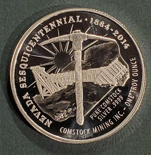 Comstock Mining Inc Gold Hill Nevada 1 oz .999 Fine Silver Ltd 2000 | eBay