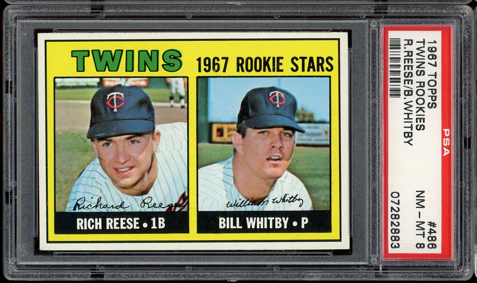 1967 Topps Baseball #486 Twins Rookies Reese Whitby PSA 8 | eBay