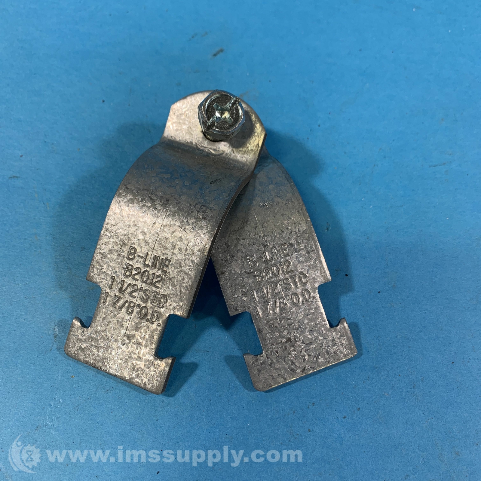 B Line B2012 Conduit Strap, 1 1/2" Conduit Size, Galvanized Steel FNIP ...