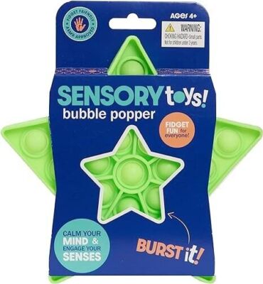 Fidgetz Just Play Pop Em's Fidget Toy Star, Green | eBay