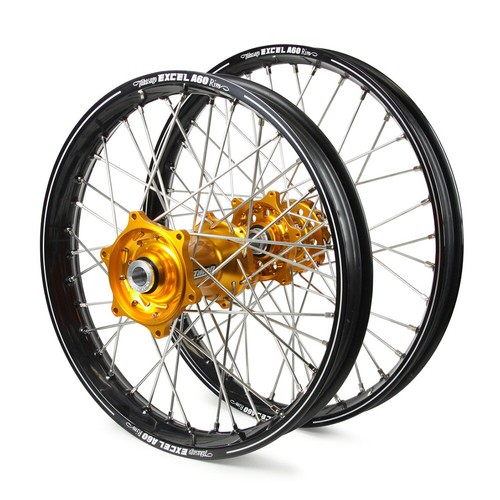Gas-Gas EC 250 2007 - 2014 Wheel Set Black Excel A60 SNR MX Rims Gold ...