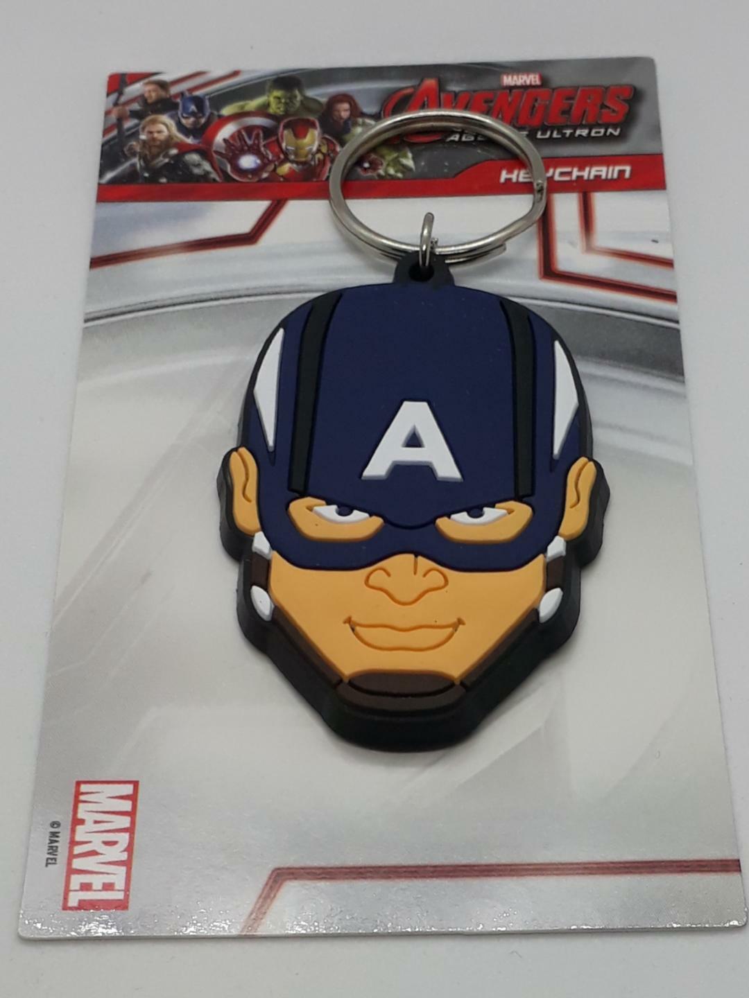 Captain+America+Keyring+Rubber+Key+Ring+Keychain+Avengers for sale ...