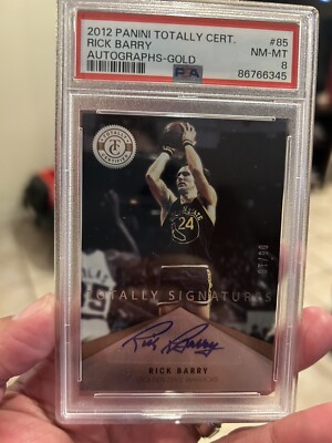 2012 Panini Totally Certified Ricky Barry Auto Gold #’d To 10 PSA 8 | eBay