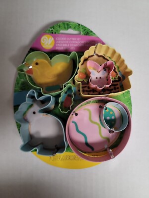 Wilton Easter Cookie Cutters Set of 7 Bunny Chick Carrot Egg NEW ...