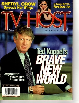 VINTAGE TV HOST JULY 31st 1999 - NIGHTLINE - TED KOPPEL - COVER | eBay