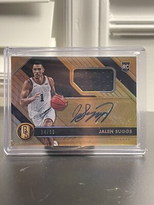 2021 Panini Chronicles #GS-JSU Jalen Suggs Gold Standard Patch Auto RC ...