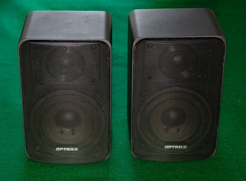 VINTAGE OPTIMUS PRO-77 SPEAKERS PAIR WALL MOUNTABLE (TESTED) | eBay