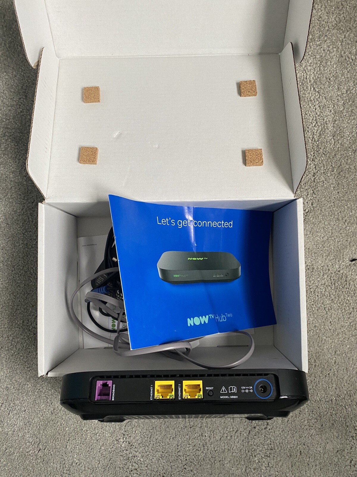 Now TV Hub Two 2 Fibre Broadband WiFi Router Model Nr801uk | eBay UK