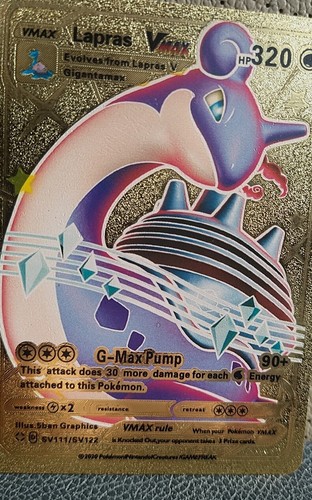 Pokémon TCG Lapras Shining Fates SV111/SV122 Golden Rare Shiny | eBay