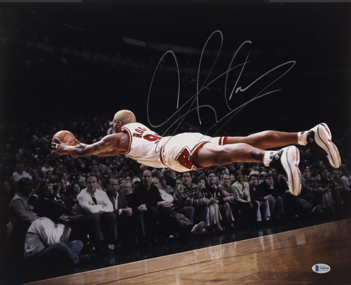 Dennis Rodman Autographed Memorabilia | Signed Photo, Jersey ...
