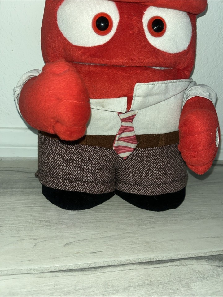 Animated Talking Anger Disney Store Inside Out Plush 10" Tall! Untested ...