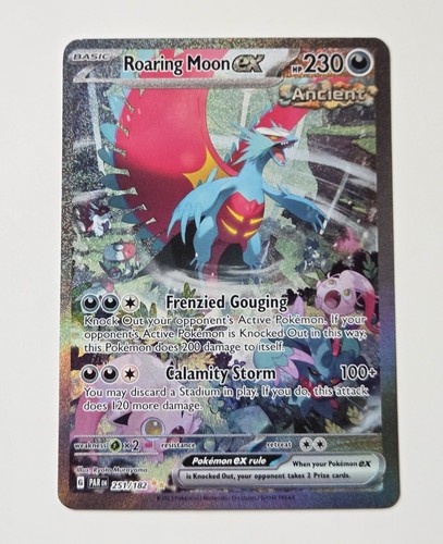 Roaring Moon EX 2023 Pokémon Scarlet & Violet Paradox Rift SIR 251/182 ...
