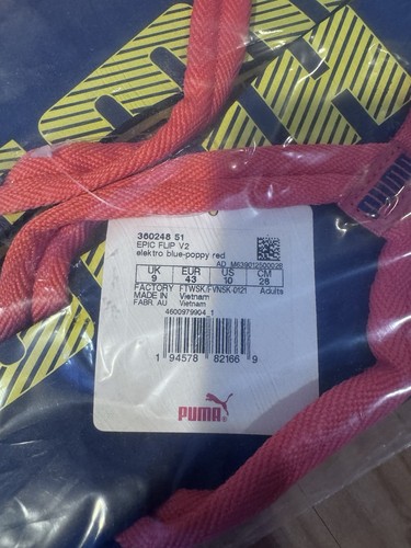 Puma Epic Flip V2 Mens Slip On Flip Flop Thong Sandals - Navy Red ...