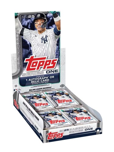 2025 Series 1 Baseball Trading Card MLB Hobby 20 Pack Box (1 Autograph ...