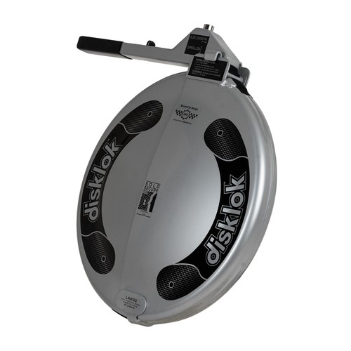 DISKLOK Original Ex Demo LARGE 41.5-44cm Silver Steering Wheel Lock (C ...