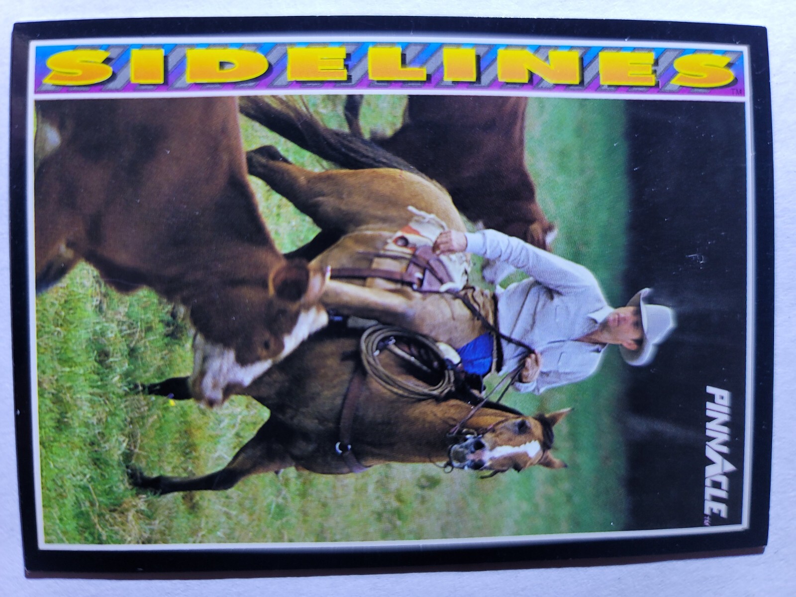 Nolan Ryan 1992 Score Pinnacle Sidelines #294 Texas Rangers HOF Cattle ...