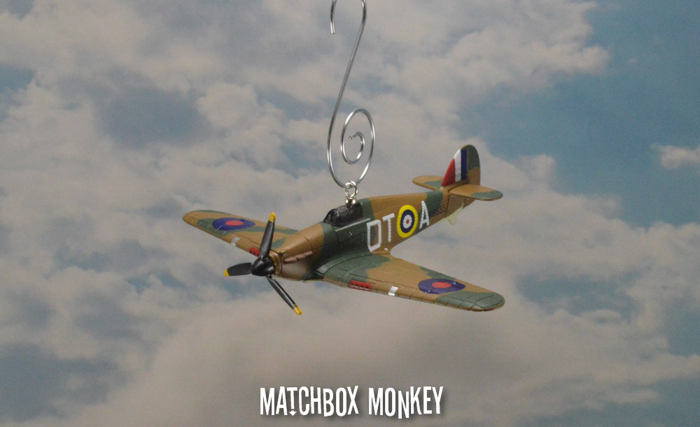 RAF WWII Hawker Hurricane MkIa Christmas Ornament Airplane WGCDR Robert ...