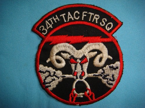 VIETNAM WAR PATCH, US 34th TACTICAL FIGHTER SQUADRON | eBay