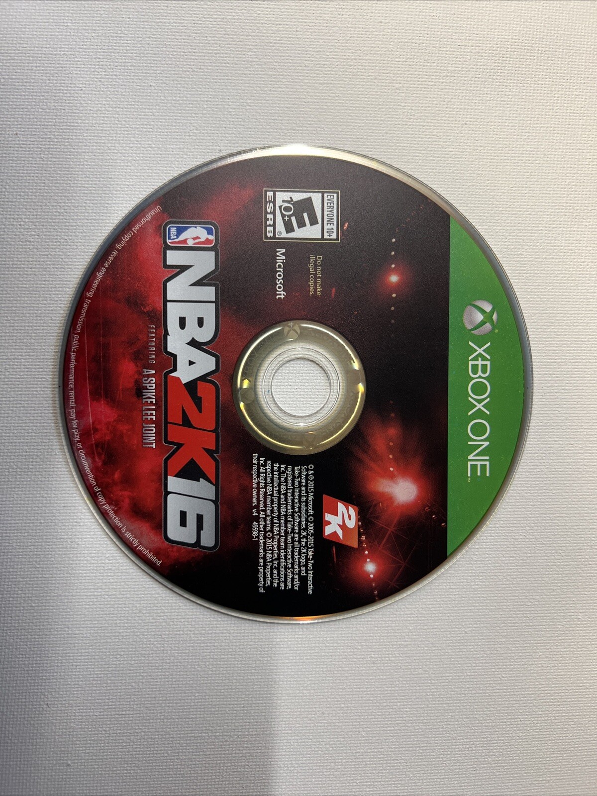 NBA 2K16 XBOX ONE (Microsoft 2015) Disc Only Tested & Working | eBay
