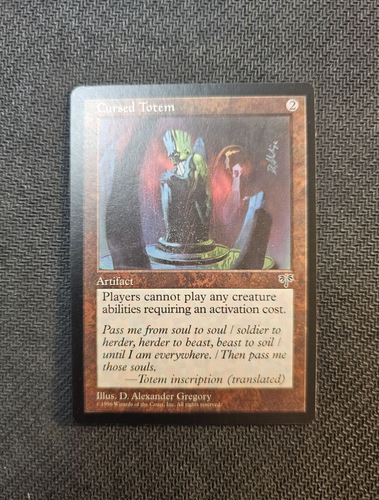 Cursed Totem / Mirage / Regular / Rare / NM / MTG / Magic the Gathering ...