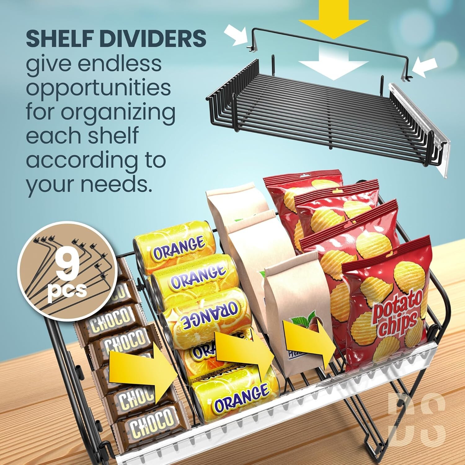 Black 3 Tier Candy Display Rack, Chip Display Rack, Snack Stand, Snack ...