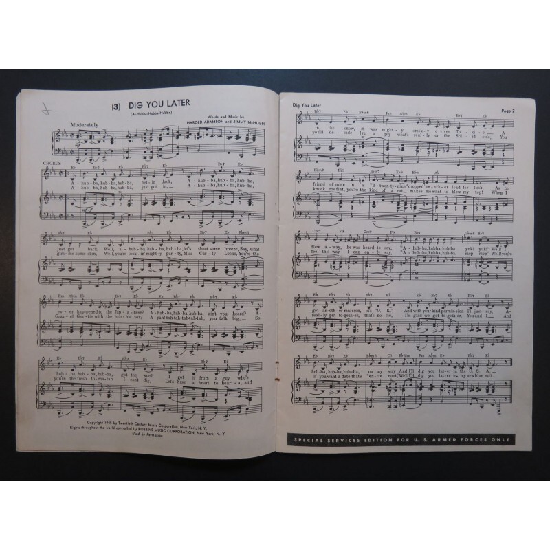 Army Navy Hit Kit Of Popular Songs Canto Piano 1945 | eBay