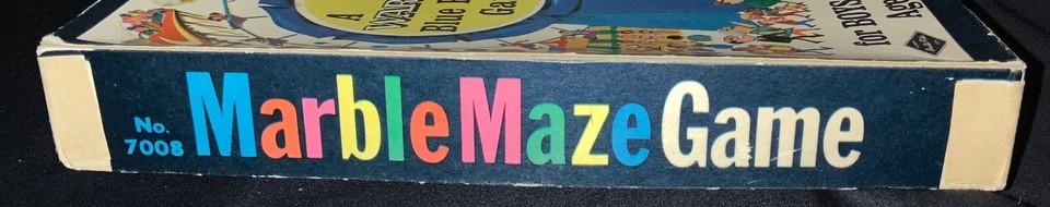 VINTAGE! WARREN BLUE RIBBON GAME - ‘SPOOKY TUFF LITTLE GHOST’ MARBLE ...