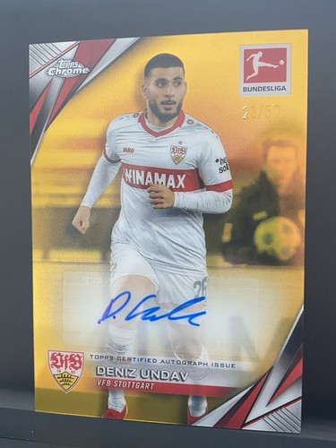 Topps Buli Chrome 2024/25 Deniz Undav Auto /50 Gold VfB Stuttgart 💎 ...