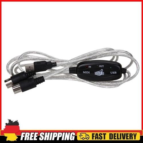 Electronic Piano USB Interface to MIDI Converter Music Keyboard Cable ...