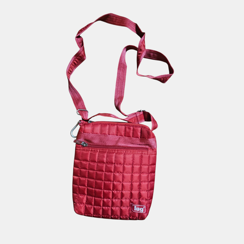 Lug Skipper Quilted Crossbody Bag Travel Purse Adjustable Strap Red ...