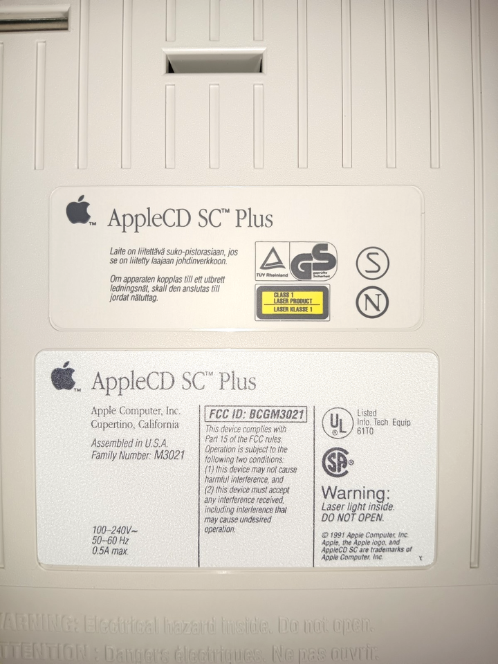 AppleCD SC Plus External SCSI CD-ROM Drive | eBay