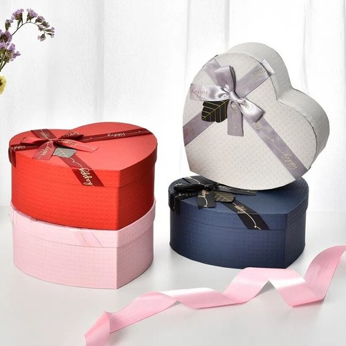 Heart-shaped Packaging Paper Box Gift Storage Container Valentine's Day ...