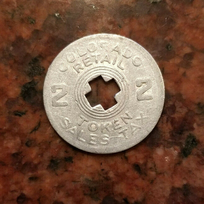 COLORADO 2 CENTS SALES TAX TOKEN - ALUMINUM - #A5422 | eBay