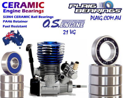 CERAMIC Bearings to suit O.S Nitro Engines Max 21XZ-B VII V-Spec .21 ...