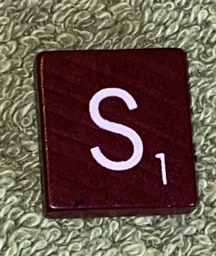Vintage Deluxe Edition Scrabble Game - Red Letter Tile “S” Replacement ...