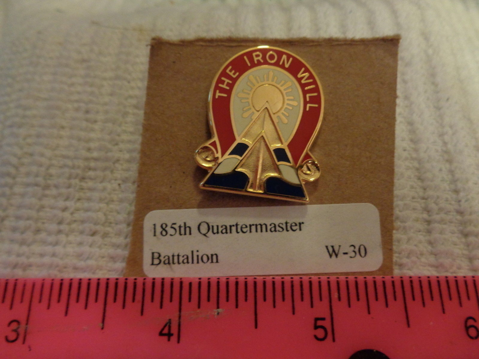 185th Quartermaster Battalion W-30 Unit Crest, DI, DUI (DRAW#K6) | eBay