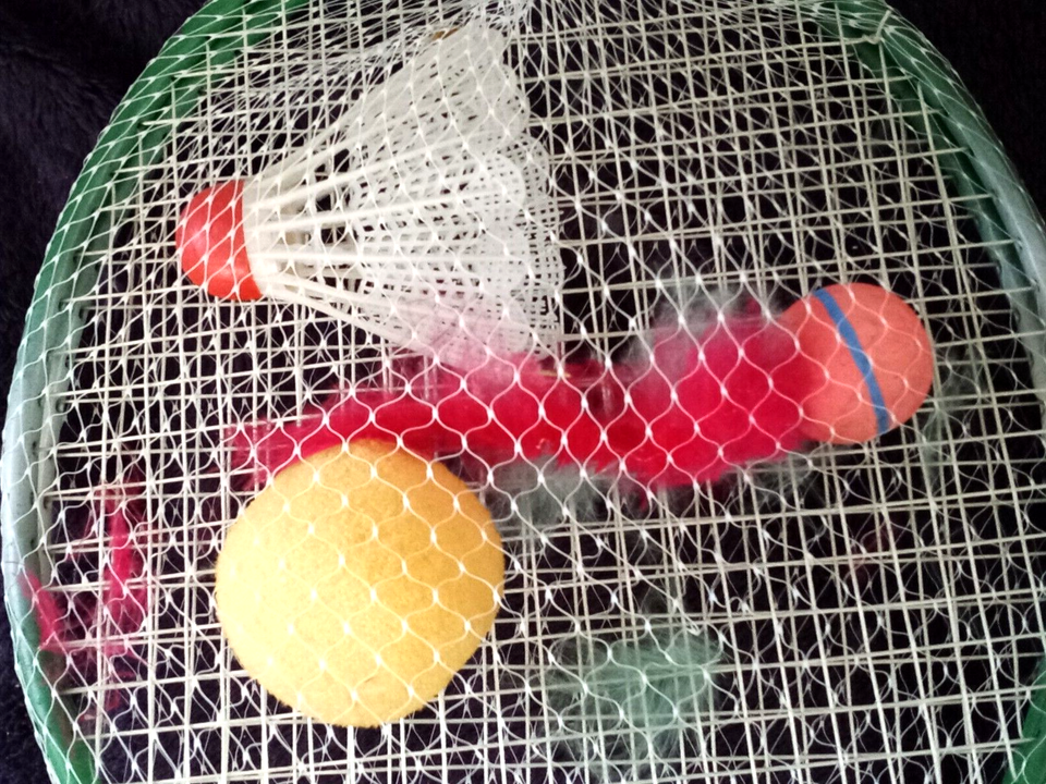 1 Set of Badminton Racket Toy Badminton Set Kids Playing Toy Set | eBay