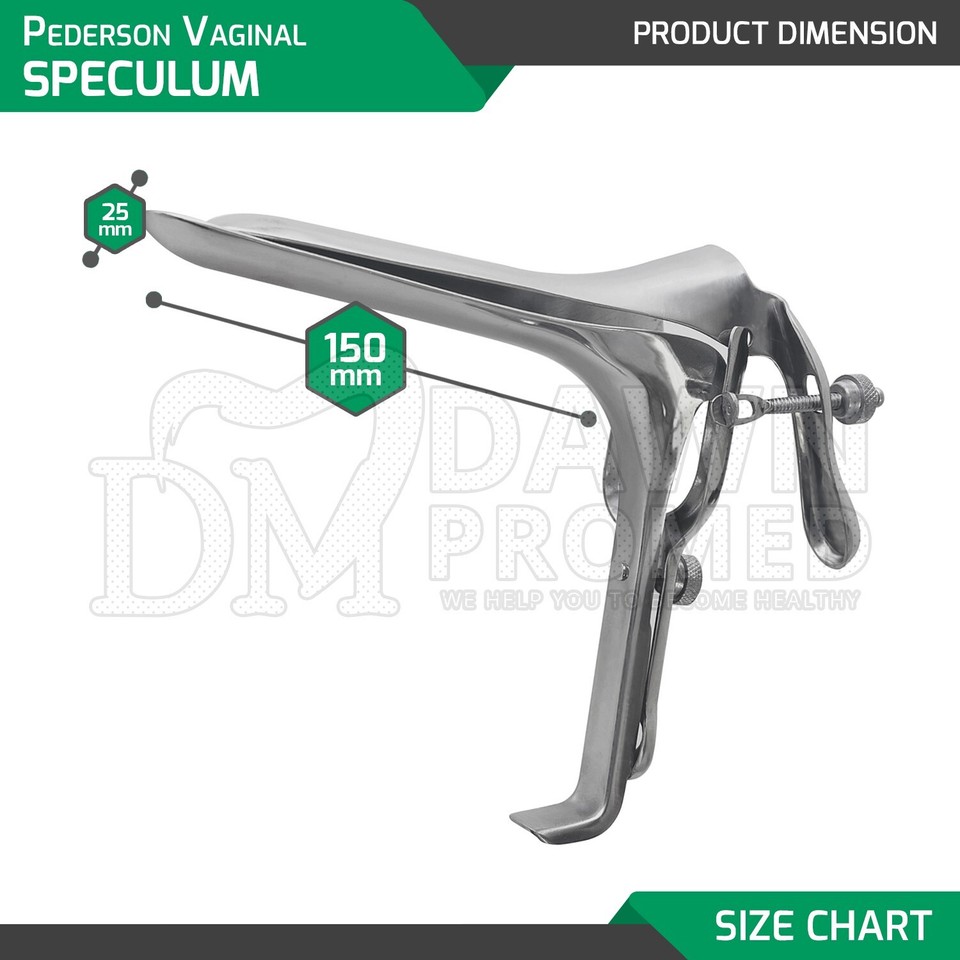 Pederson Vaginal Speculum X-Large OB/GYN Pelvic Examination Instrument ...