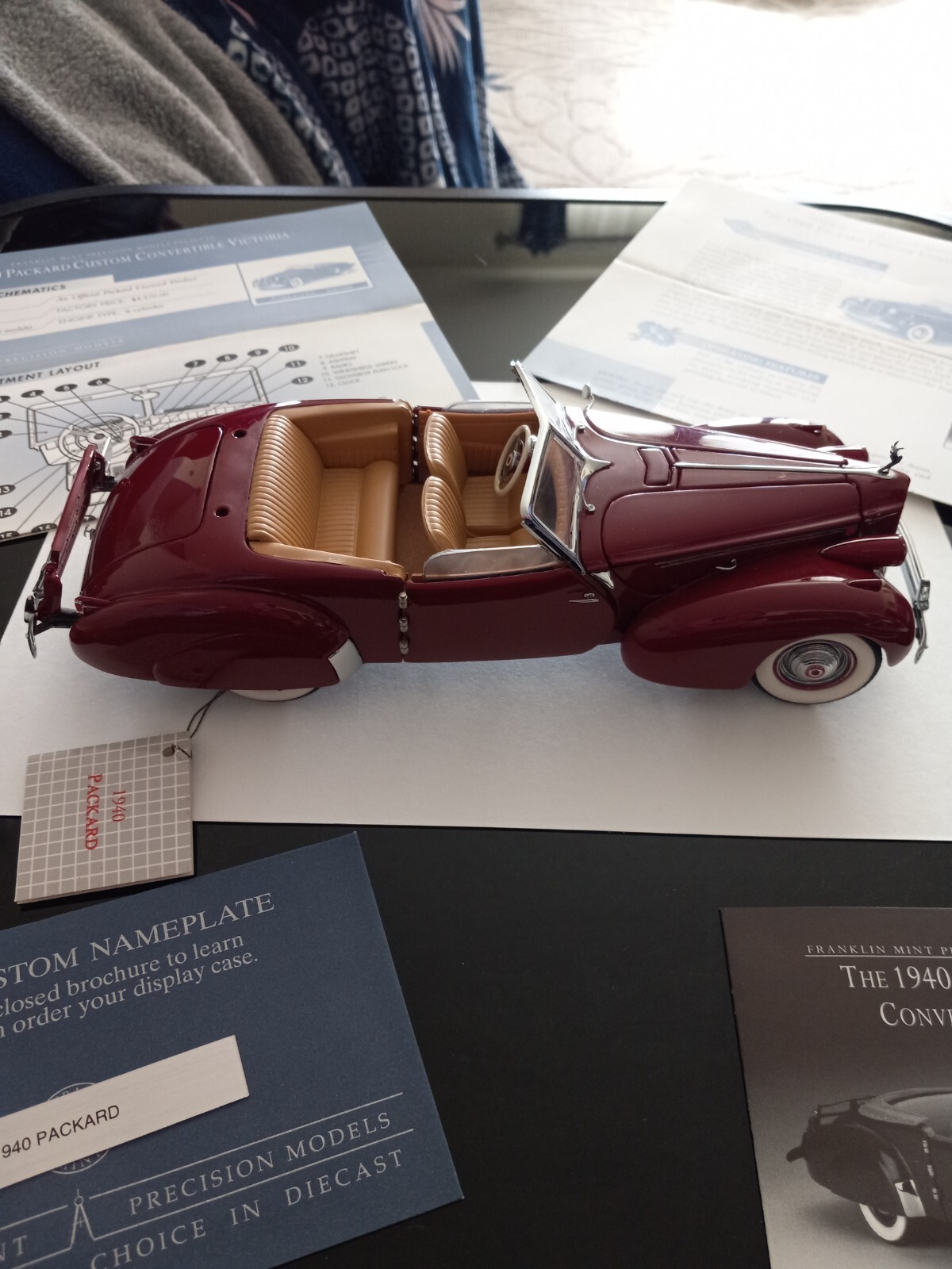 1940 Packard Custom Convertible Victoria Franklin Mint Die Cast 1:24 | eBay