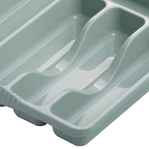 Cutlery Tray Drawer 5 Section Plastic Small Kitchen Insert Spoon Fork ...