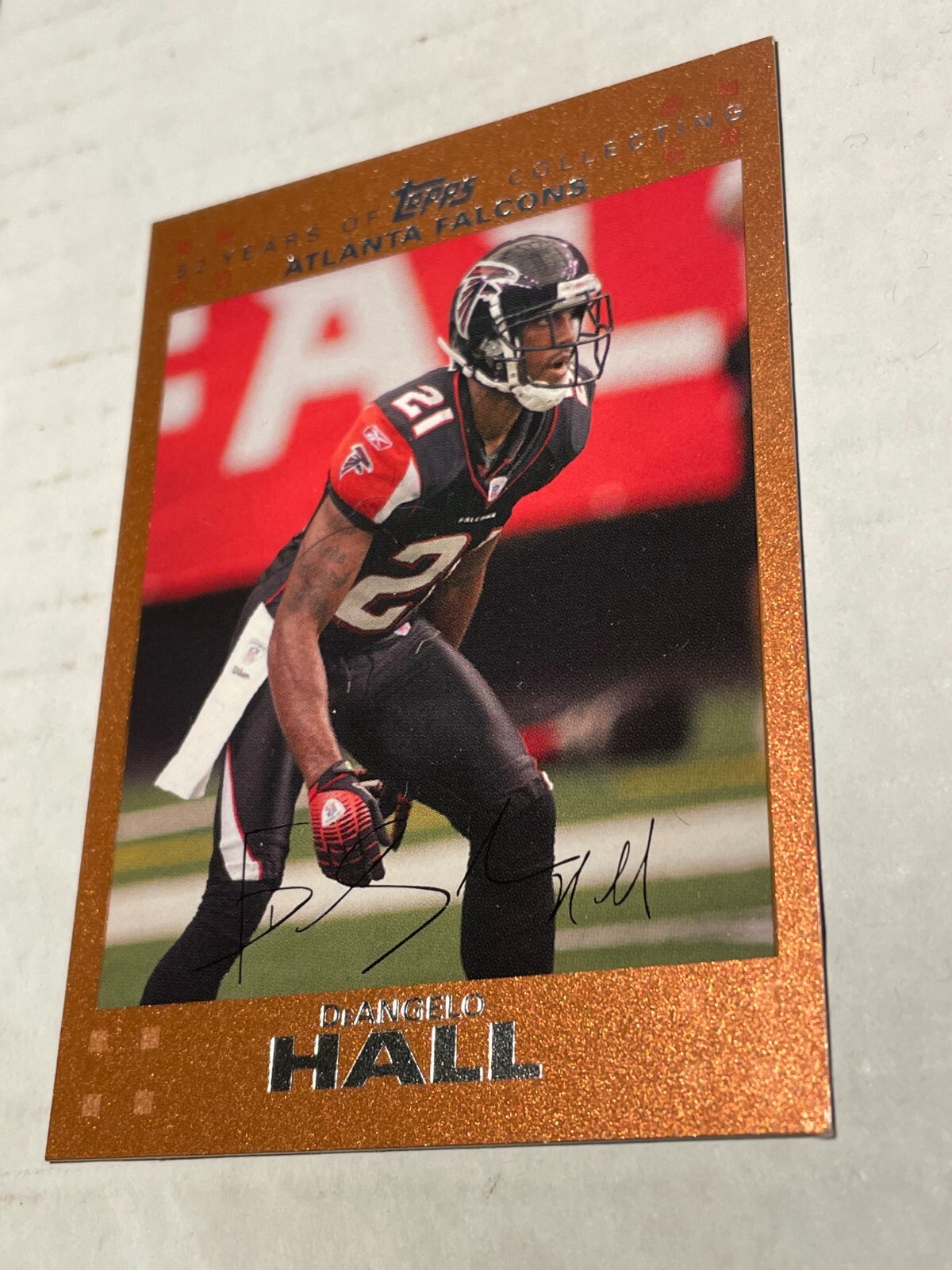 2007 Topps Copper Atlanta Falcons Football Card #225 DeAngelo Hall/2007 ...