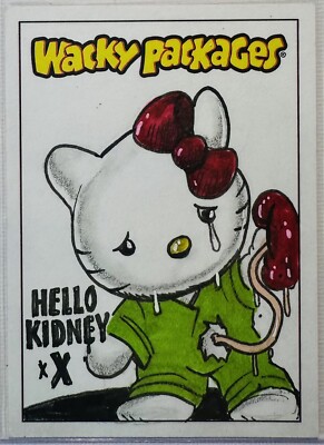 2023 Wacky Packages ALL NEW SERIES SKETCH CARD Hello Kidney By Darren ...