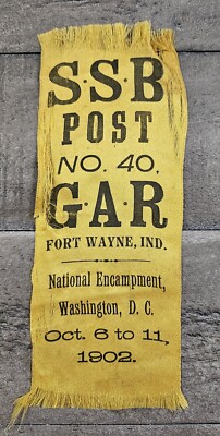 SSB POST #40 FORT WAYNE INDIANA @ GAR 1902 WASHINGTON DC | eBay