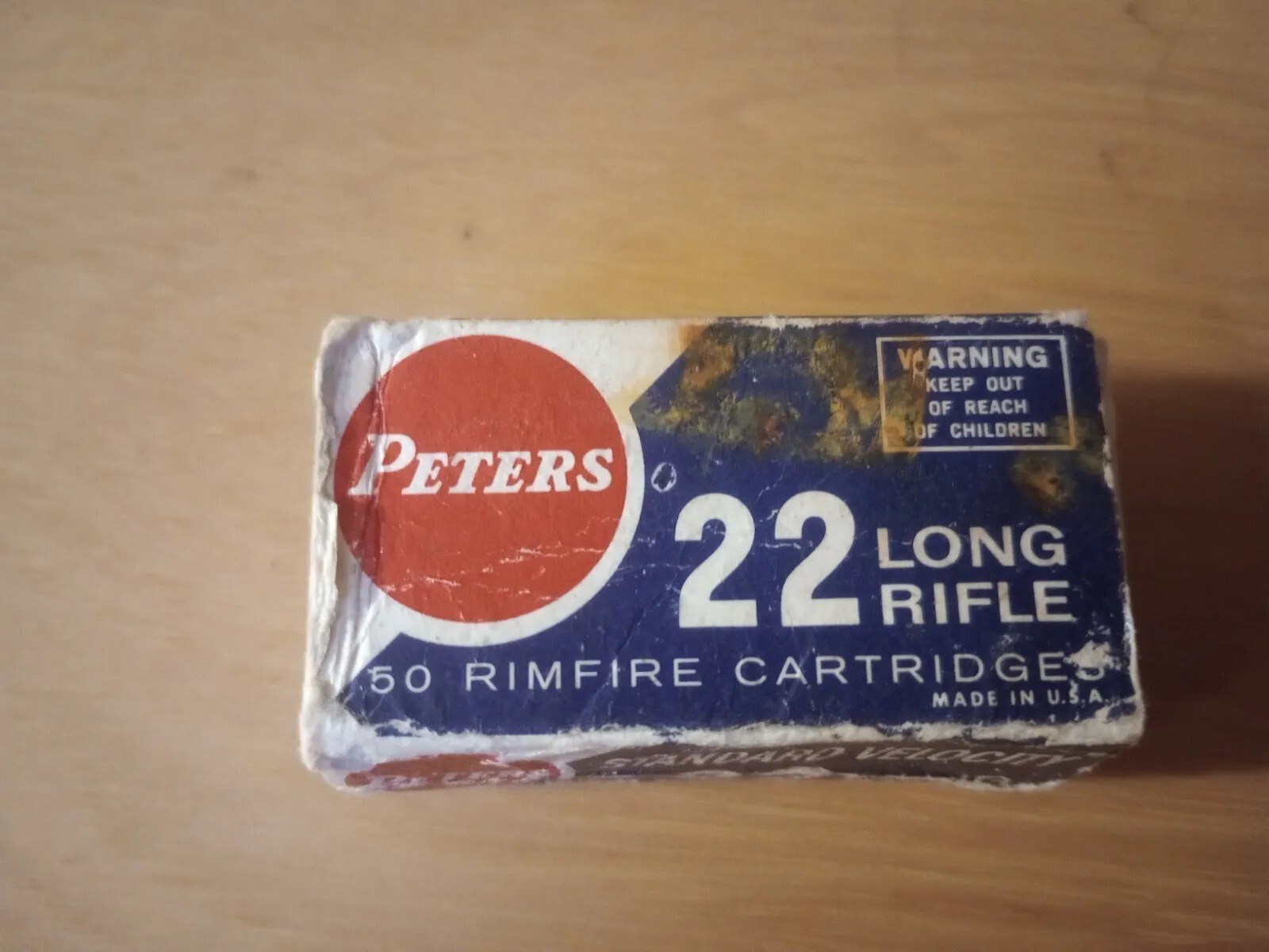 Vintage Peters 22 LR Cartridge Shell Box (EMPTY ) | eBay
