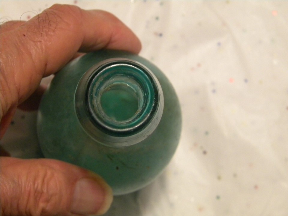 Antique RARE Moroney & Conner Green Philada. Squat Blob Top Bottle | eBay
